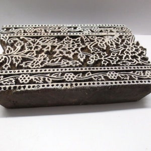 Indian Wooden Block Design Hand Carved Block Print Wood Stamps Wooden ...