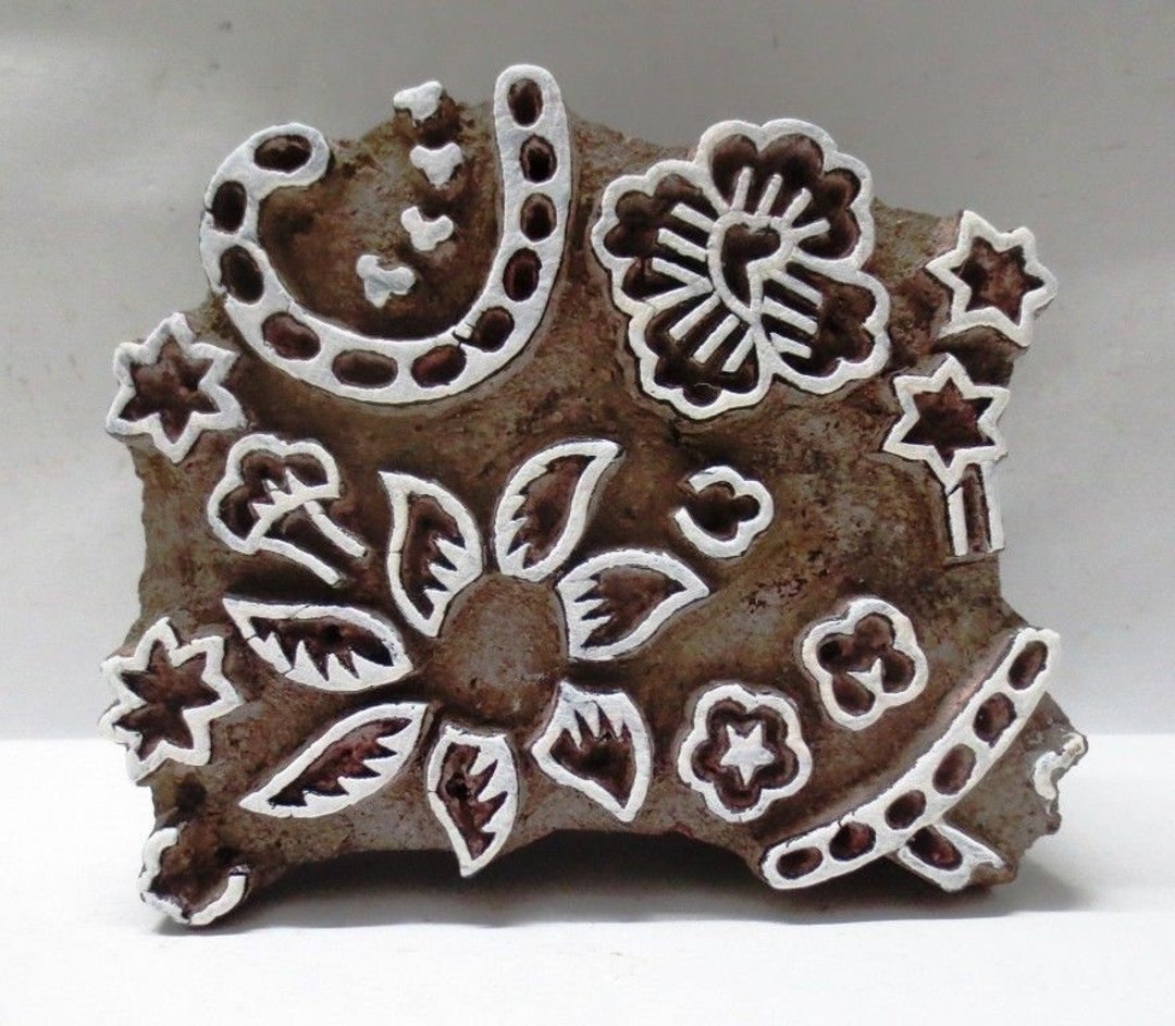 Bold Carving Wooden Block Design Hand Carved Block Print Wood Stamps ...