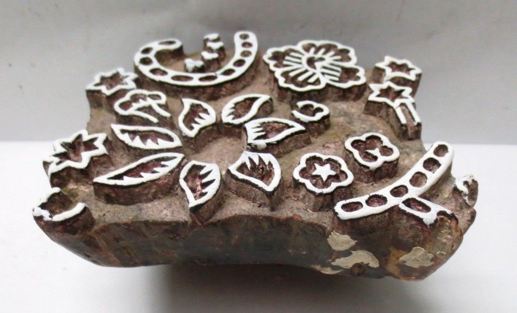 Bold Carving Wooden Block Design Hand Carved Block Print Wood Stamps ...