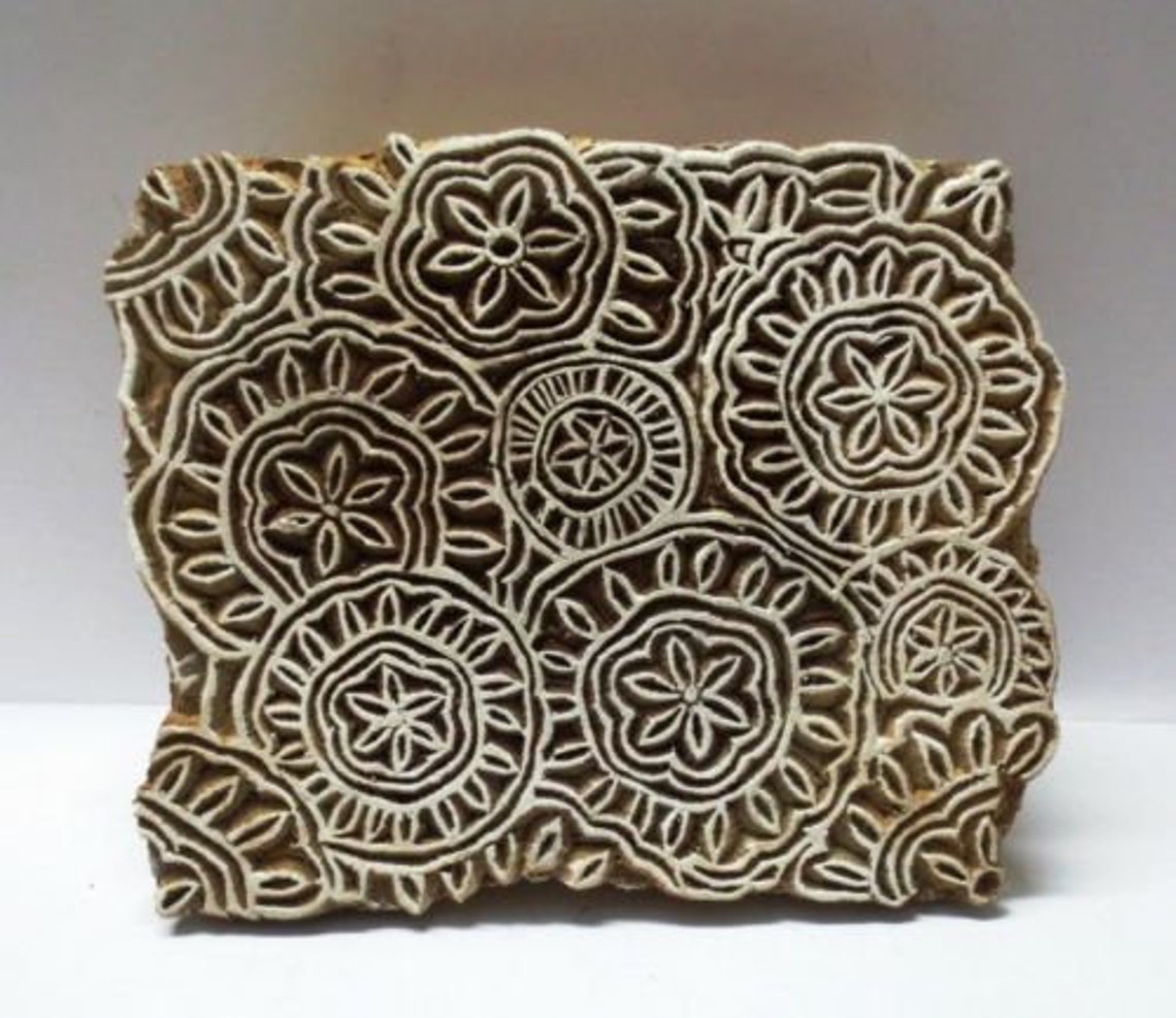 Indian Hand Carved Wooden Printing Blocks Wooden Printing Stamps ...