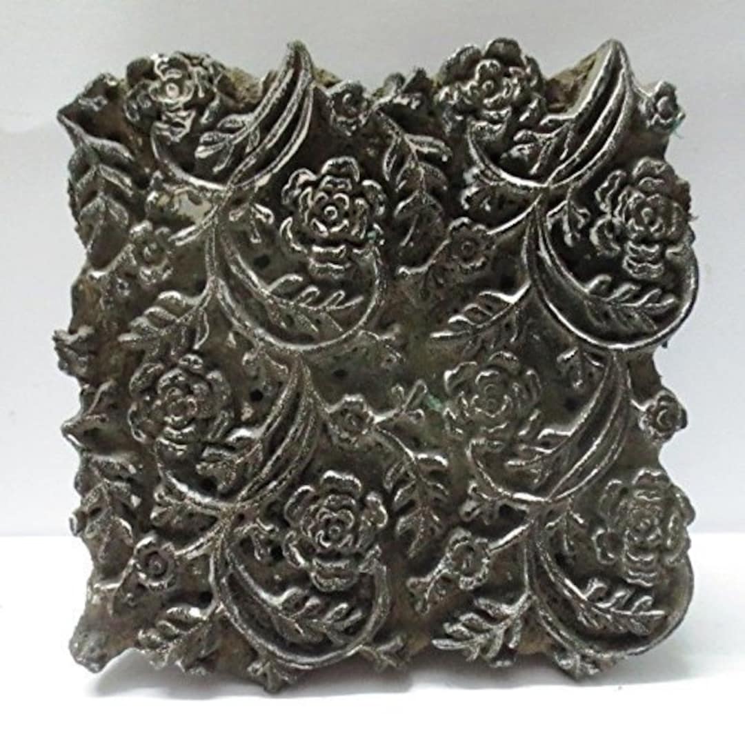 Rustic Vintage Old Wooden Blocks Block Hand Carved Textile Printing on ...