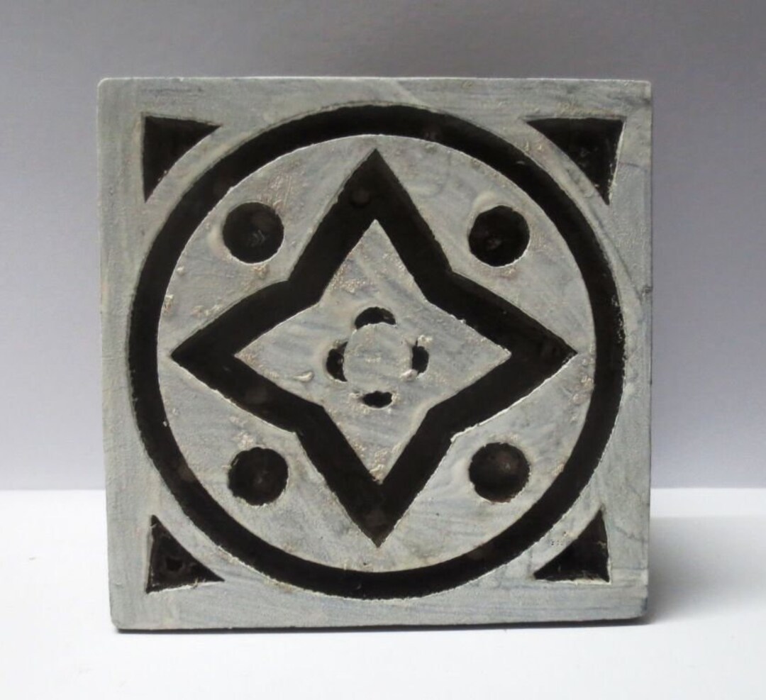 Tool Wooden Block Design Hand Carved Block Print Wood Stamps Wooden ...