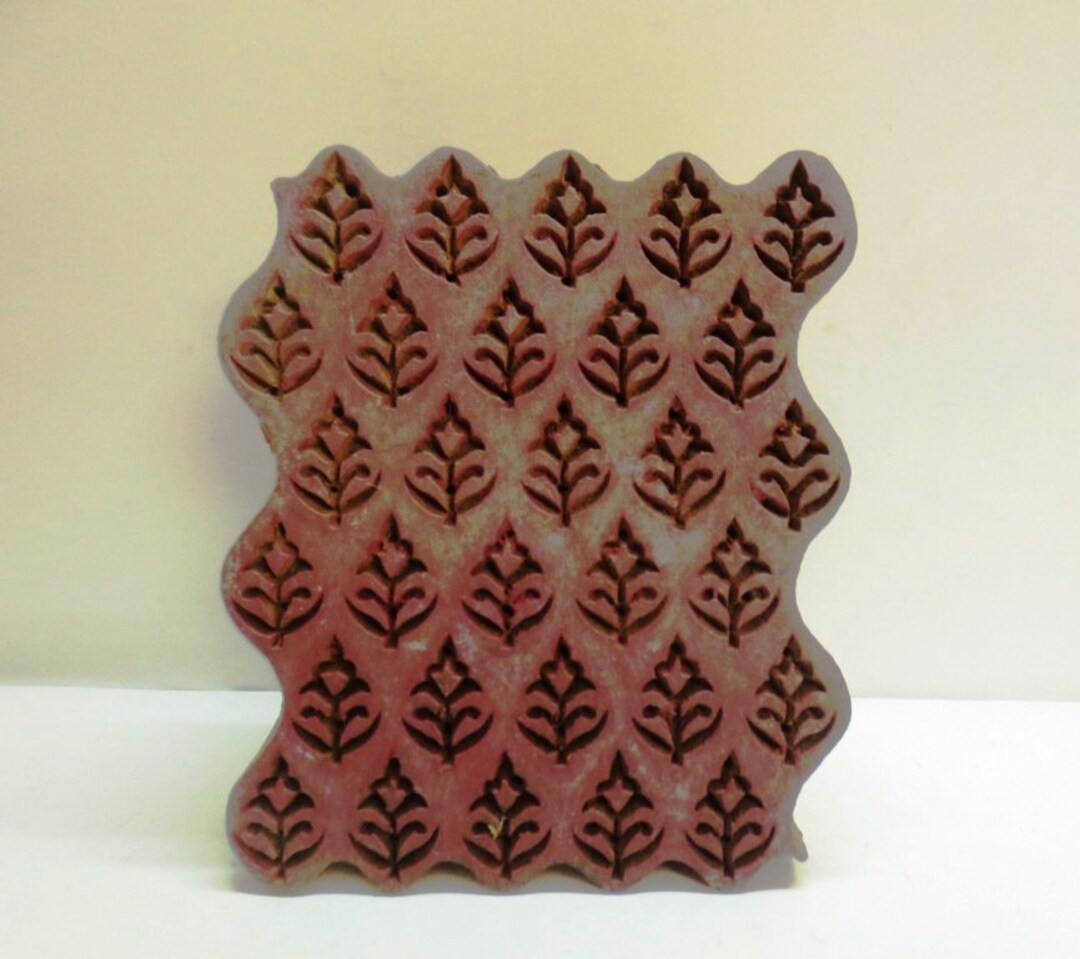 Vintage Mughal Buti Design Wooden Hand Carved Textile Printing on ...