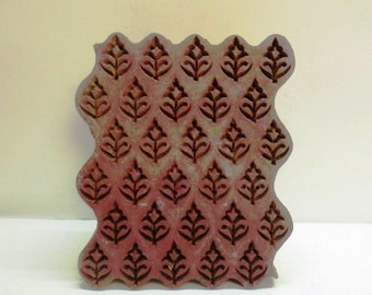 Indian Wooden Hand Carved Textile Printing Fabric Block Stamp - Etsy
