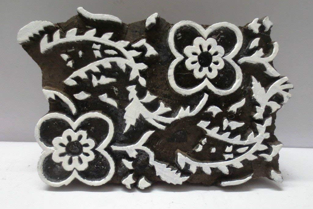 Unique Wooden Blocks Block Hand Carved Textile Printing on Fabric ...