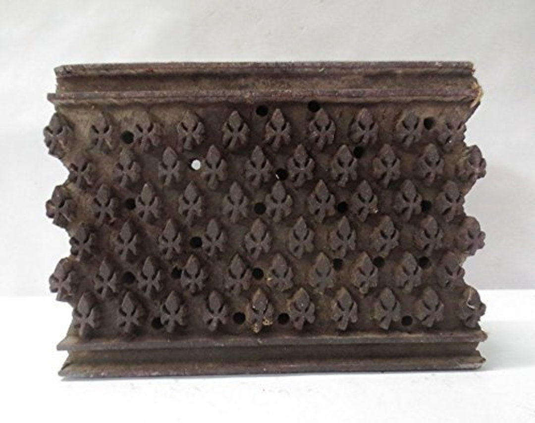 India Wood Block Ink Stamp Hand Carved Design Wood Block Ink Stamp ...