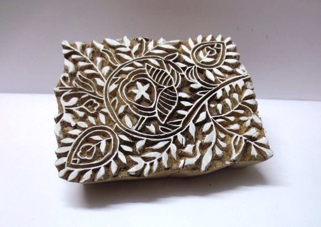 Indian Hand Carved Wooden Printing Blocks Wooden Printing Stamps ...