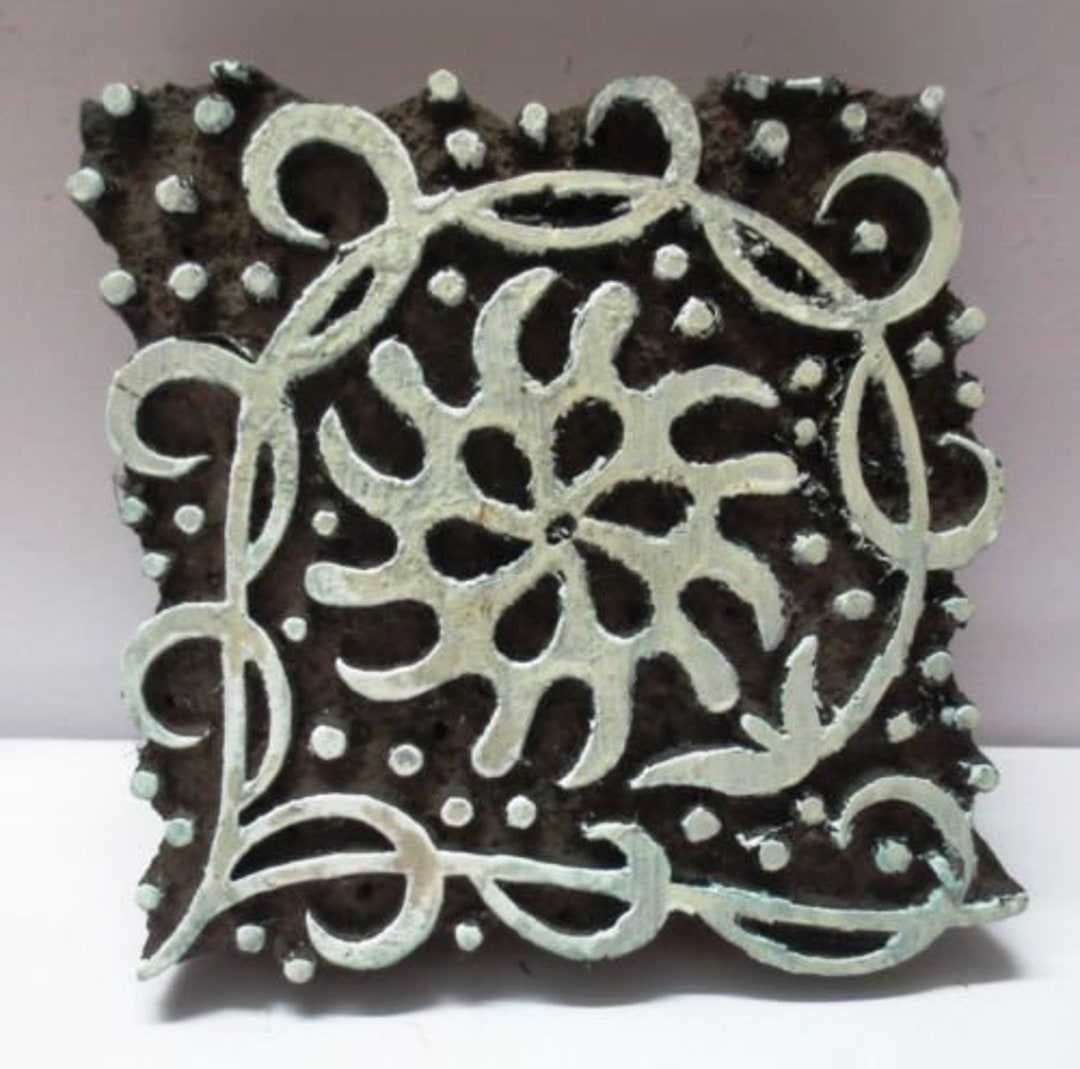 Indian Wooden Block Design Hand Carved Block Print Wood Stamps Wooden ...