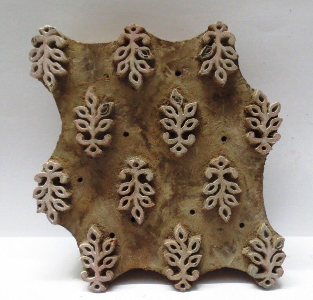 Indian Wooden Block Design Hand Carved Block Print Wood Stamps Wooden ...