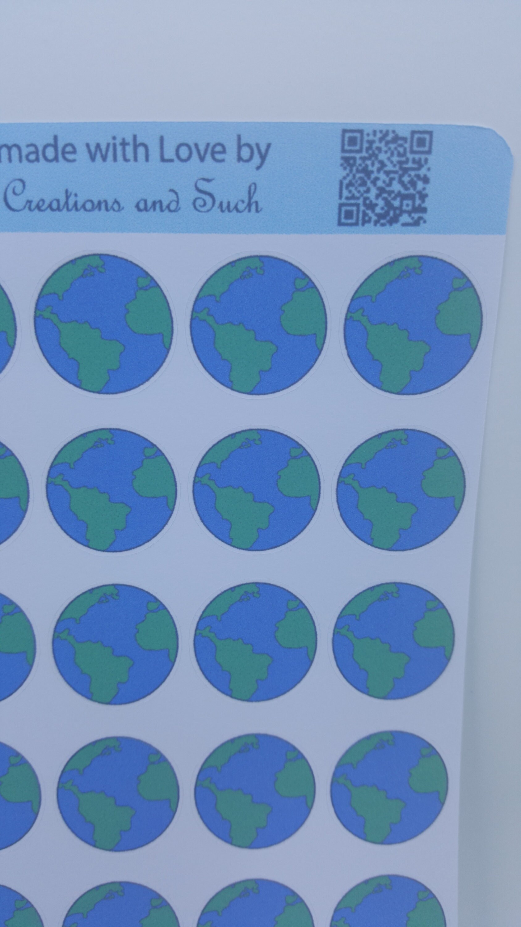 Earth Sticker Sheet, Teacher Gift, Back to School, Envelope Seals, Gift ...