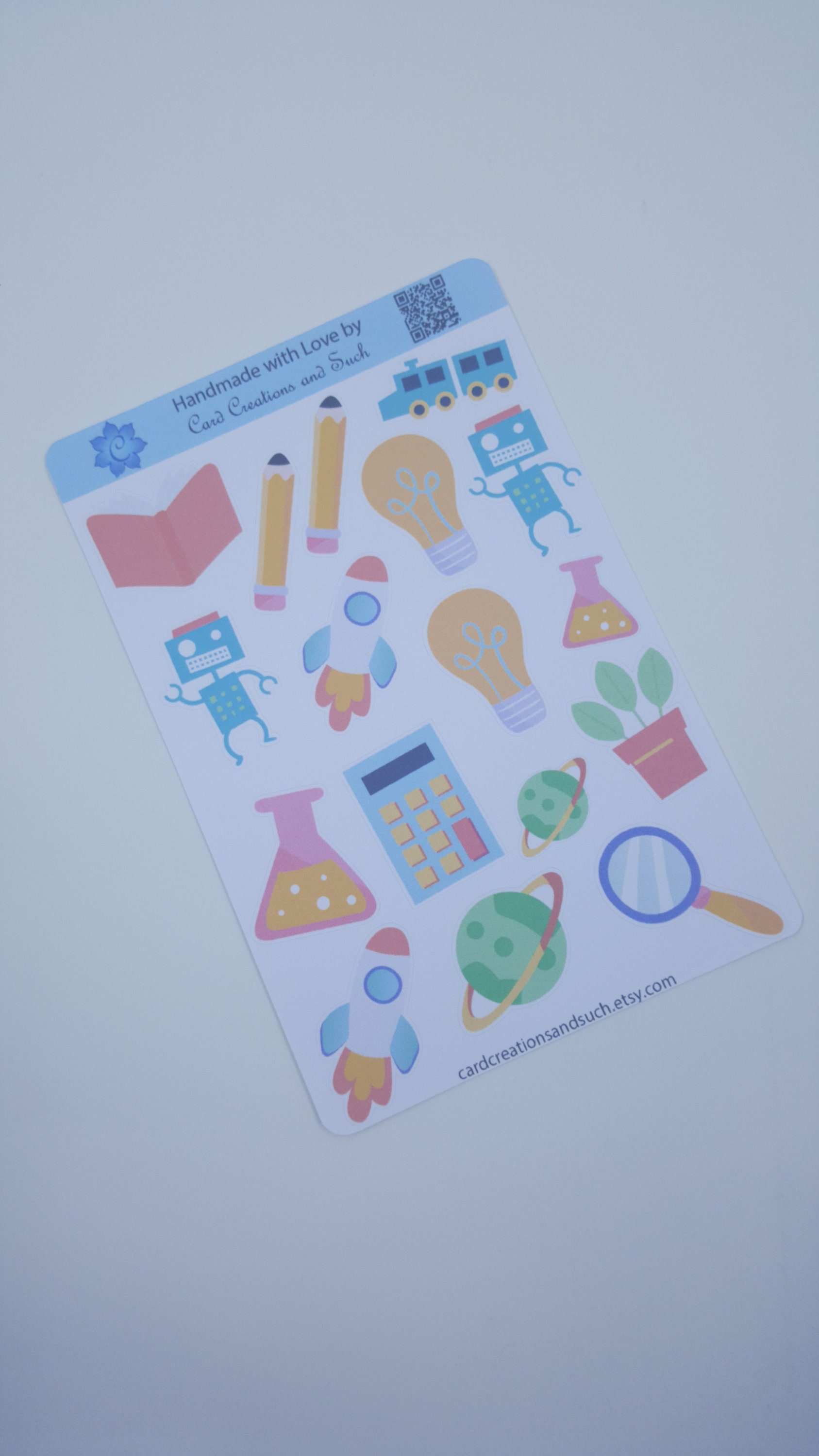 Back to School Sticker Sheet Teacher Gift Envelope Seals | Etsy