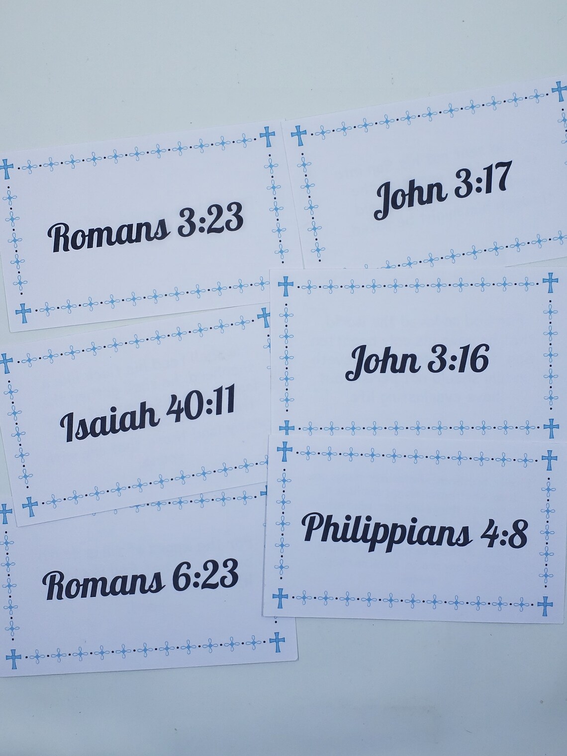 KJV Bible Verse Flashcards, Scripture Study - Etsy