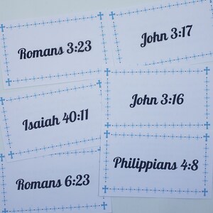 KJV Bible Verse Flashcards, Scripture Study - Etsy