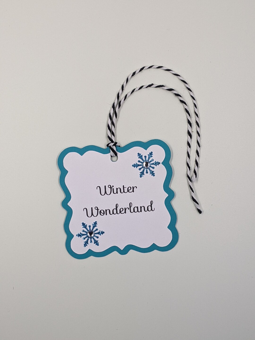 Winter Wonderland Gift Tags / 1CT / Snowflakes / Blue / Teal / - Etsy