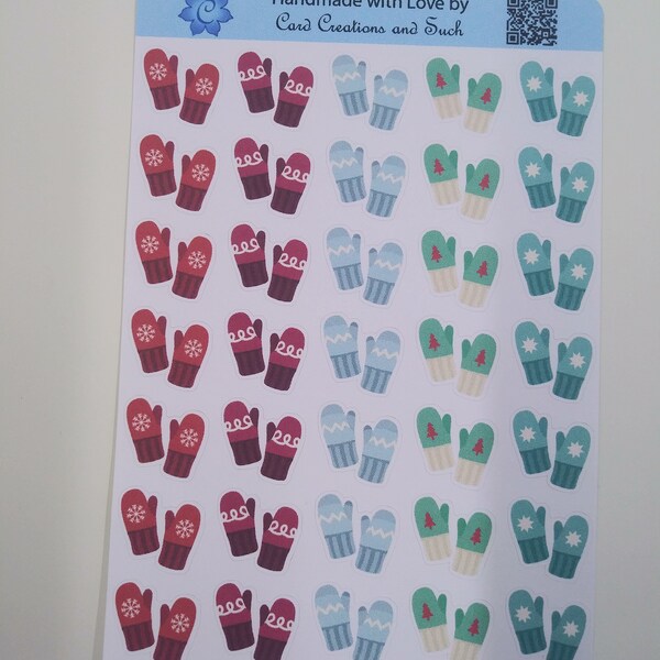 Christmas Stickers Sheet - Etsy