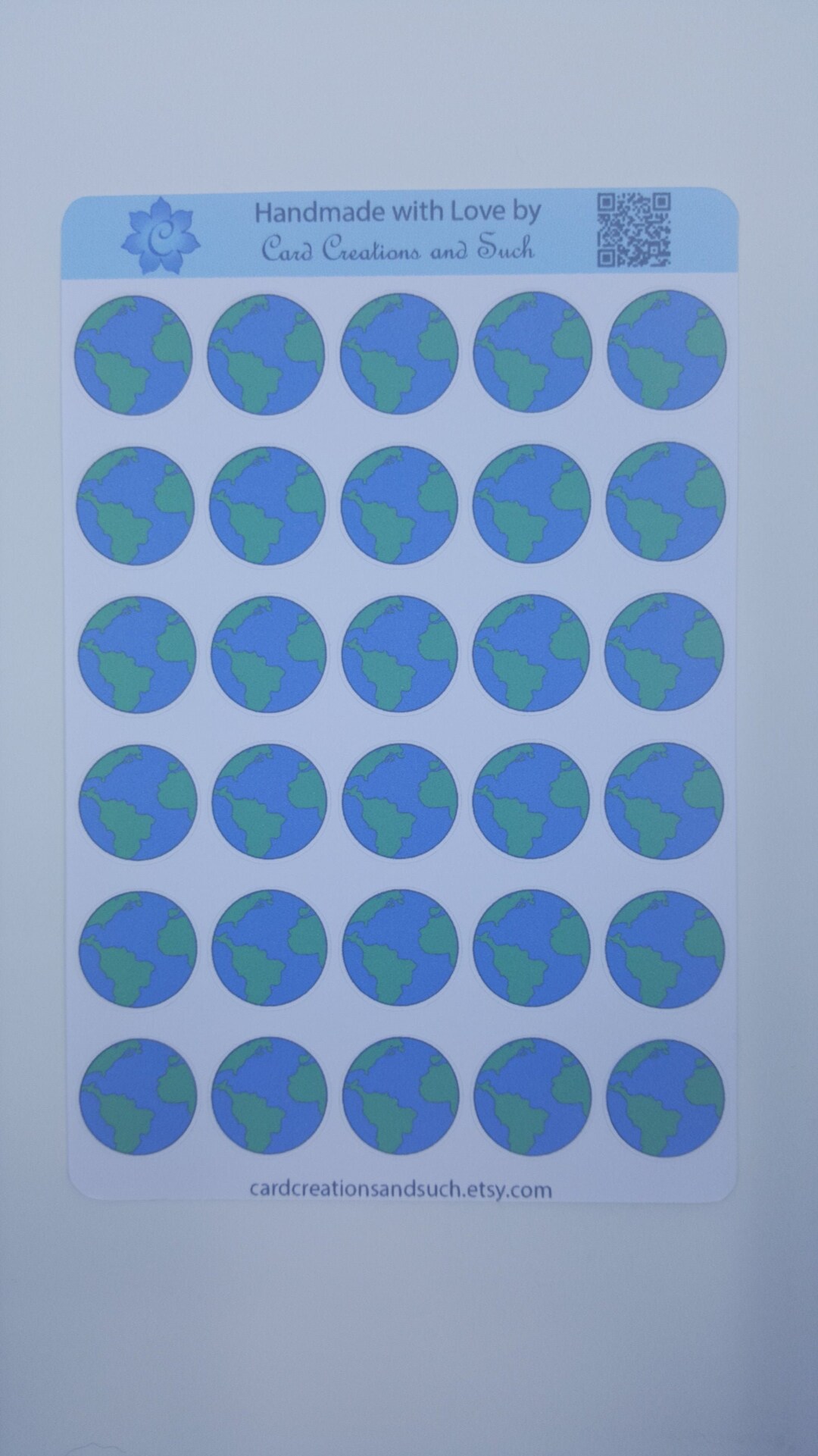 Earth Sticker Sheet, Teacher Gift, Back to School, Envelope Seals, Gift ...