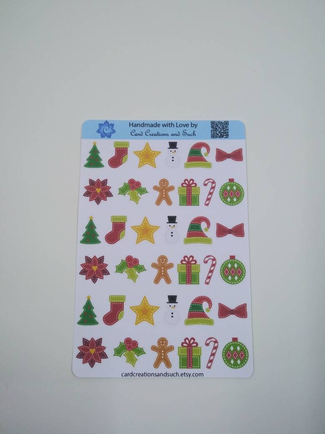 Christmas Sticker Sheet, Envelope Seals, Stocking Stuffers, Gift for ...