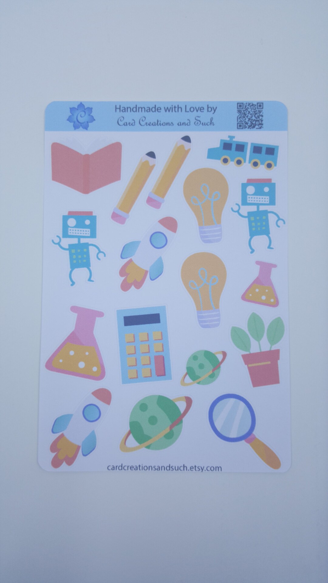 Back to School Sticker Sheet, Teacher Gift, Envelope Seals, Gift for ...