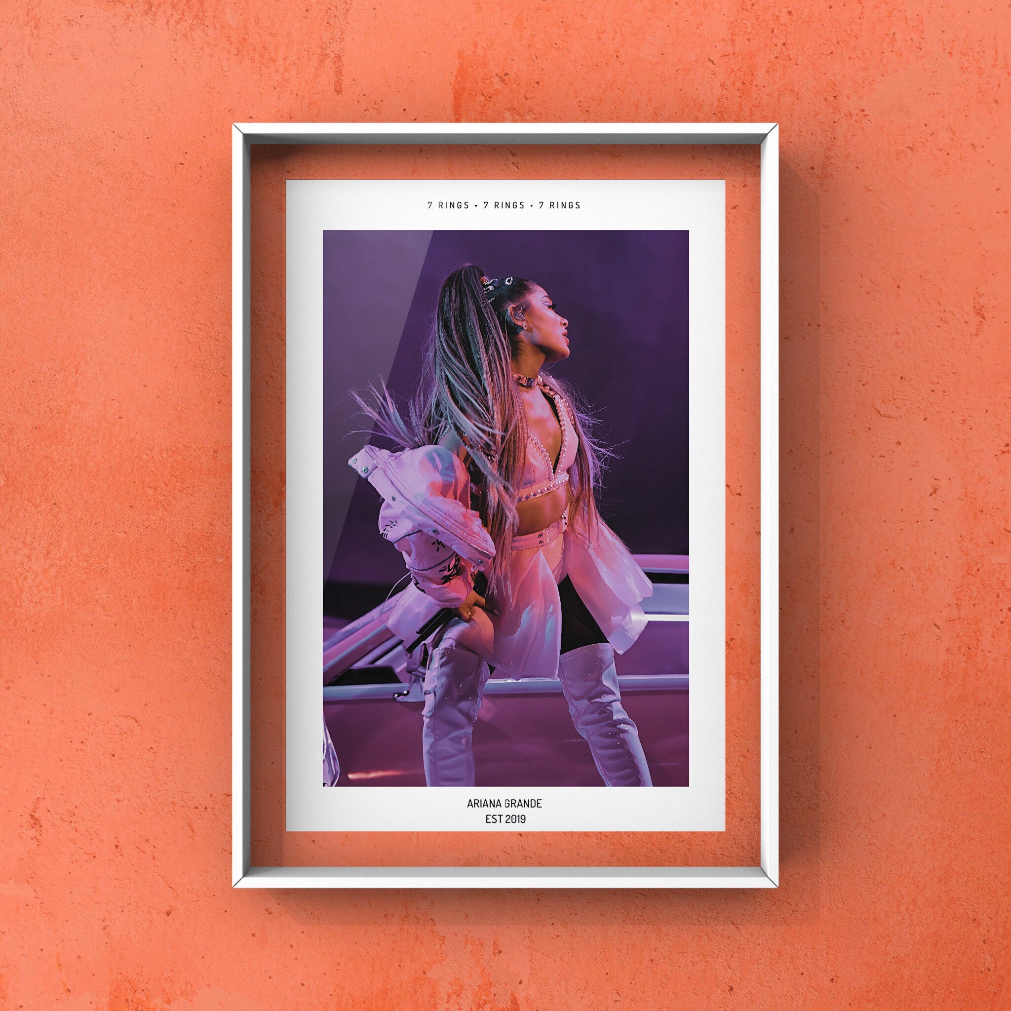Thank U Next Album Cover Ariana Grande Posters Designed & Sold By Mila