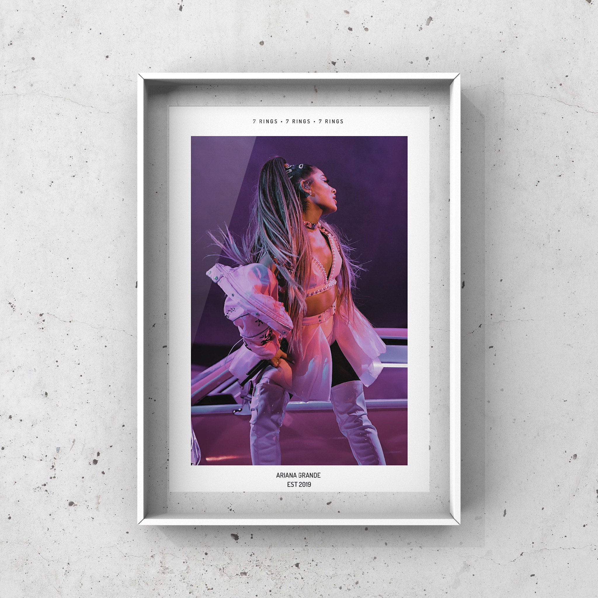 Thank U Next Album Cover Ariana Grande Posters Designed & Sold By Mila