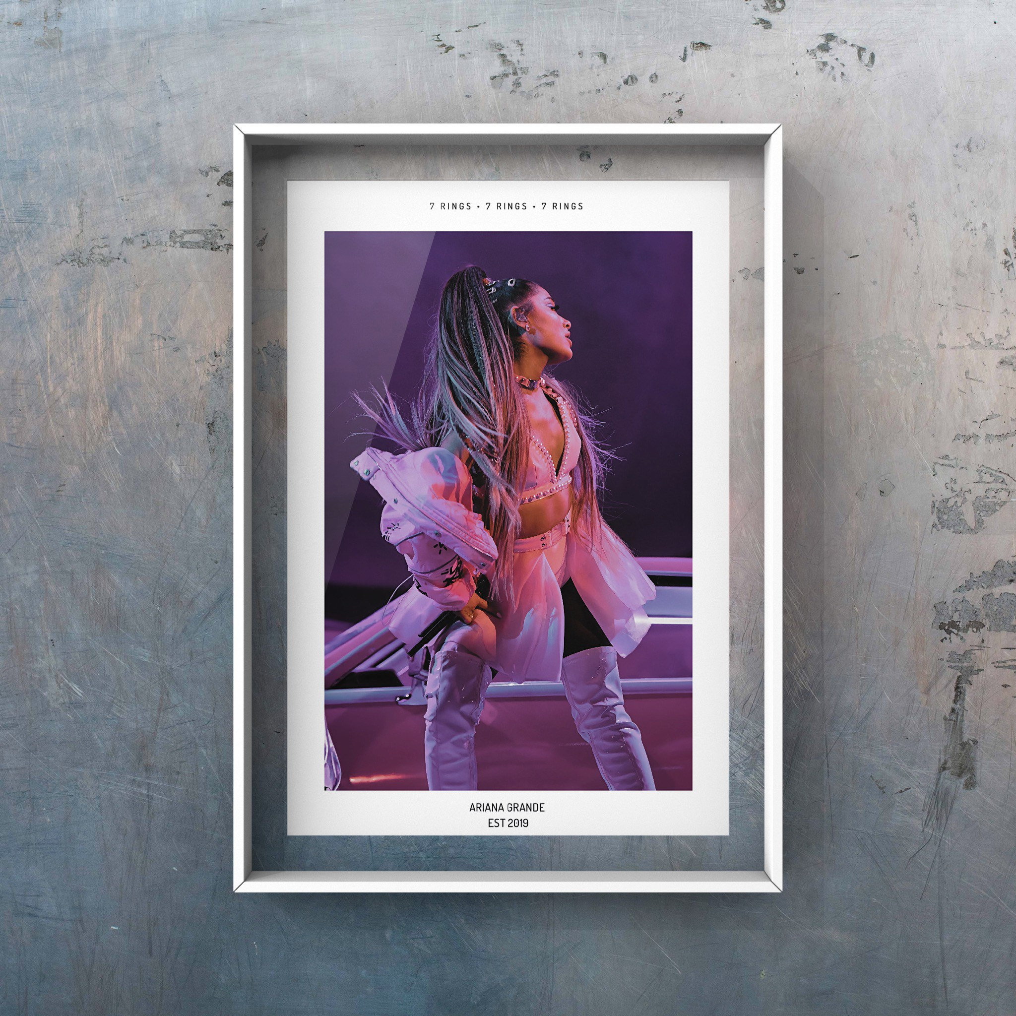 Thank U Next Album Cover Ariana Grande Posters Designed & Sold By Mila