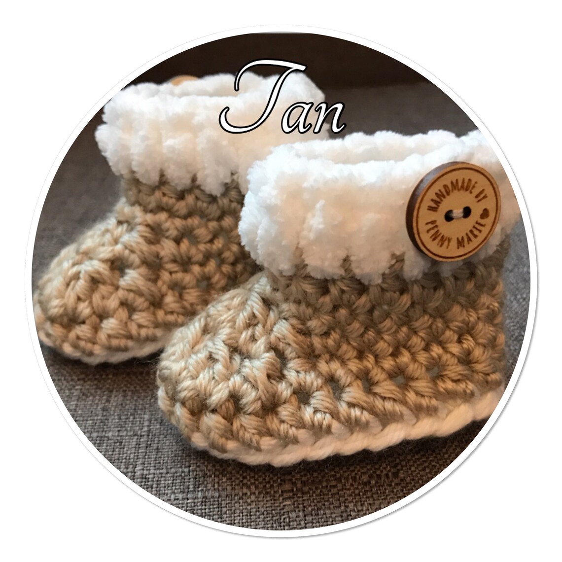 4 Sizes BABY BOOTIE Crochet Pattern,newborn, Baby, Easy Crochet Pattern ...