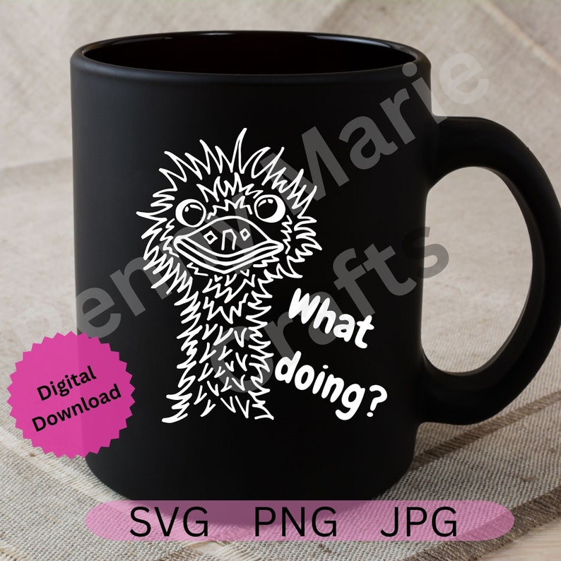 Svg, Png, Jpg INSTANT DOWNLOAD Emu, What Doing, Emu, Australian Animal ...