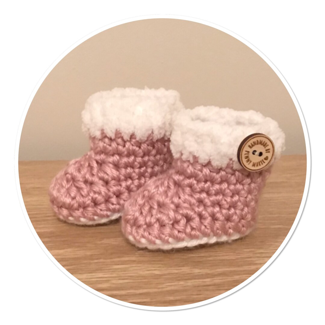 4 Sizes BABY BOOTIE Crochet Pattern,newborn, Baby, Easy Crochet Pattern ...