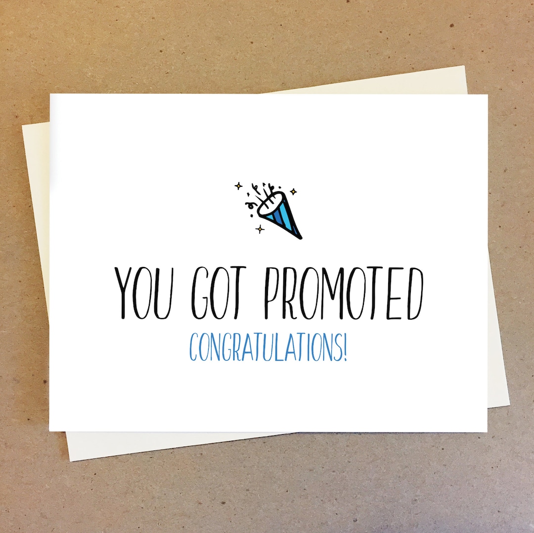 Congratulations Card for Coworker or Friend. You Got Promoted ...