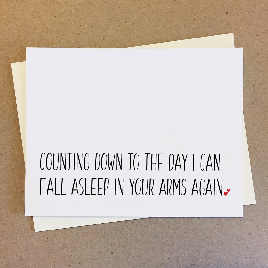 Counting Down to the Day I Can Fall Asleep in Your Arms Again. - Etsy