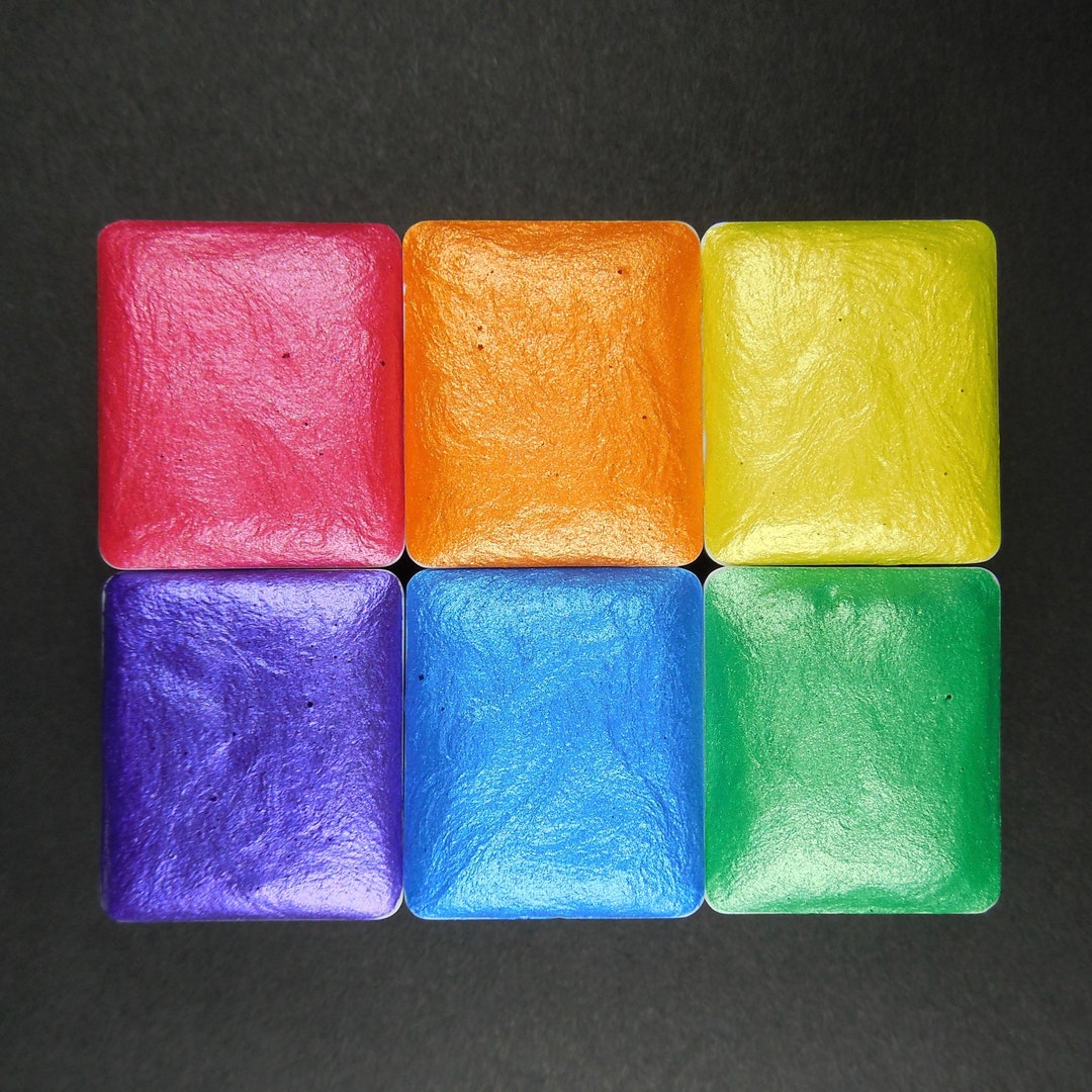 Classic Rainbow Watercolor Half Pan Set - Etsy