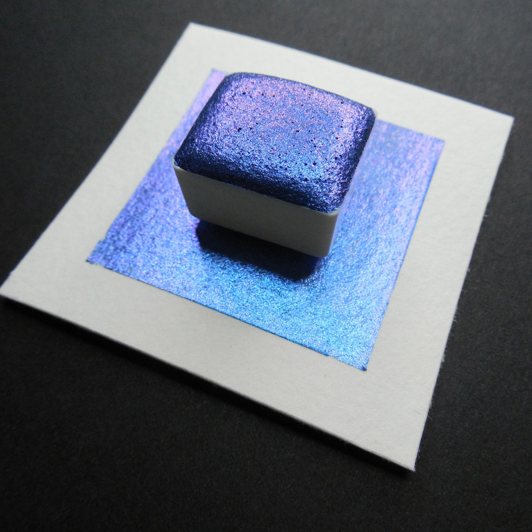 Iris - Color Shift Watercolor Paint - Half Pan - Etsy