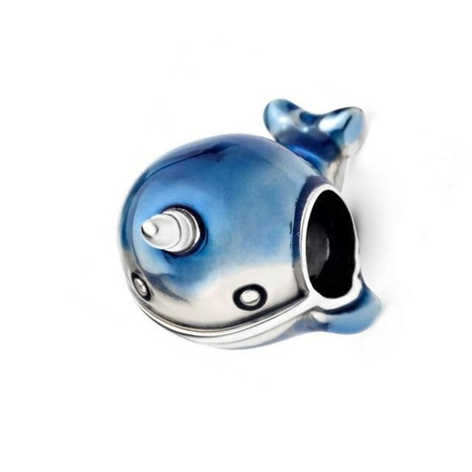 Whale Silver Charm Pandora Compatible | Etsy