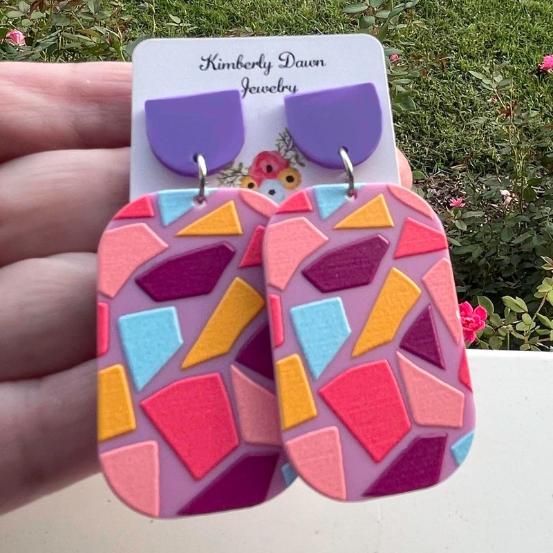 Abstract Earrings - Etsy