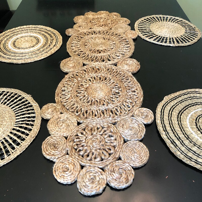 Jute Table Runner - Etsy