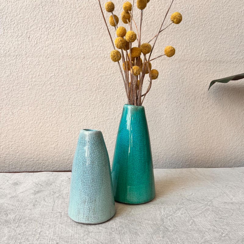 Turquoise Vase - Etsy