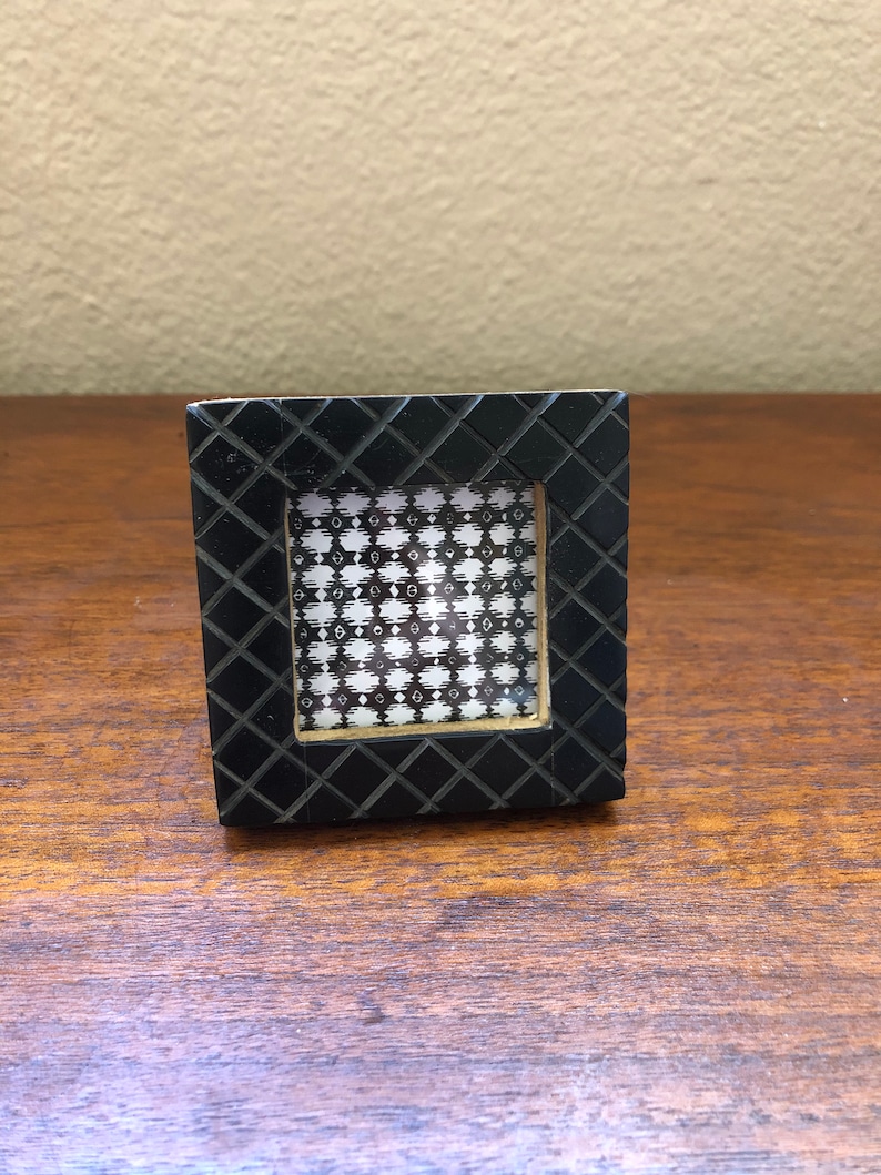 Black 2x2 Square Frame With Diamond Pattern | Etsy