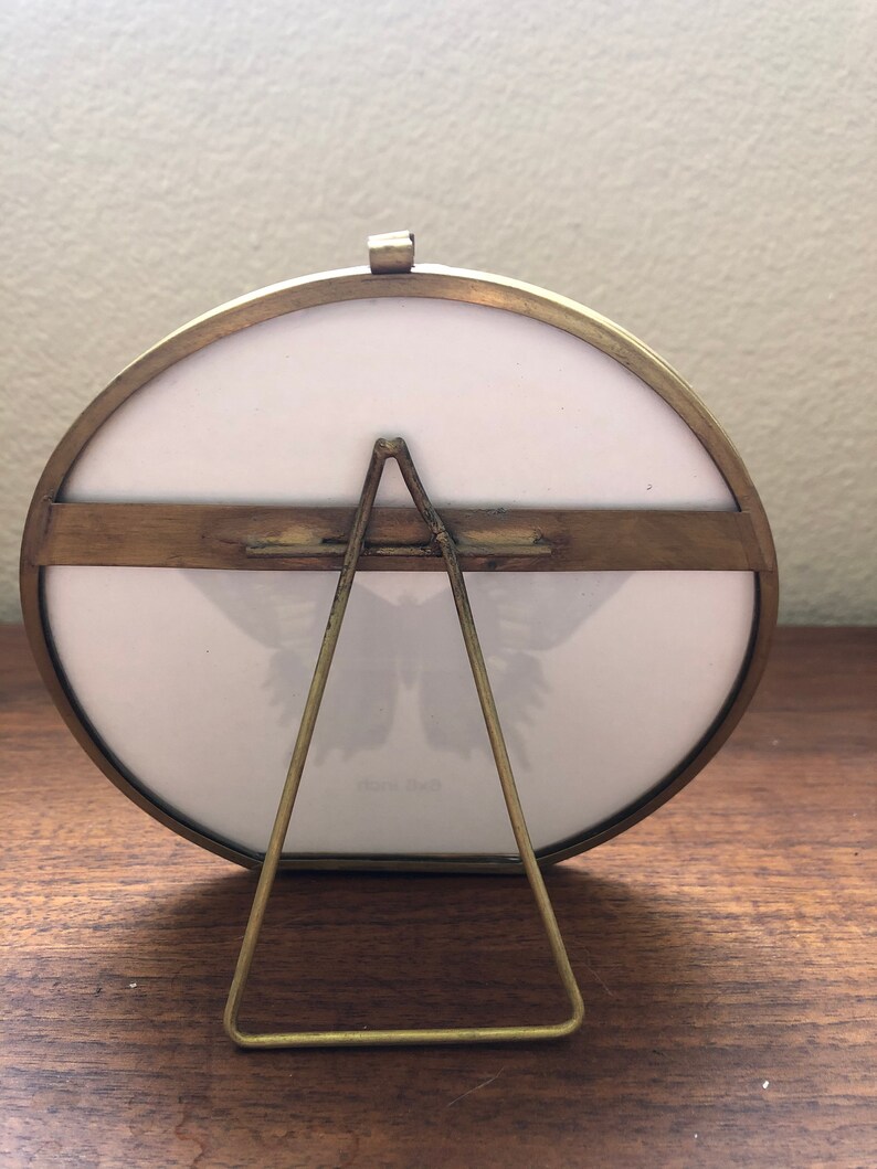 Vintage Style Round Brass 4 X 4 Frame - Etsy