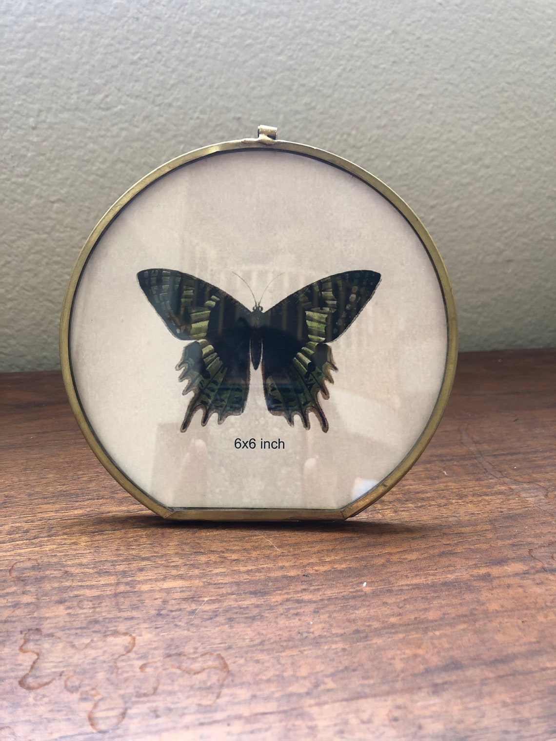 Vintage Style Round Brass 4 X 4 Frame - Etsy