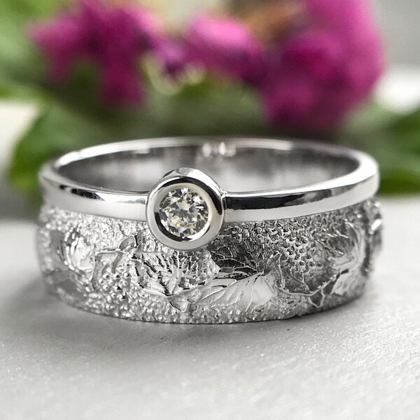 Wide Wedding Band - Etsy