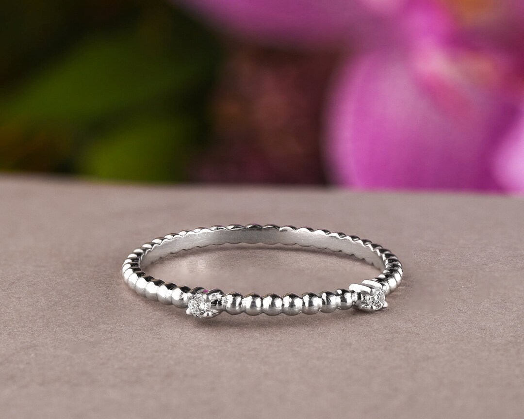 Stacking Ring Solid Gold Simple Gold Rings for Women Wedding - Etsy