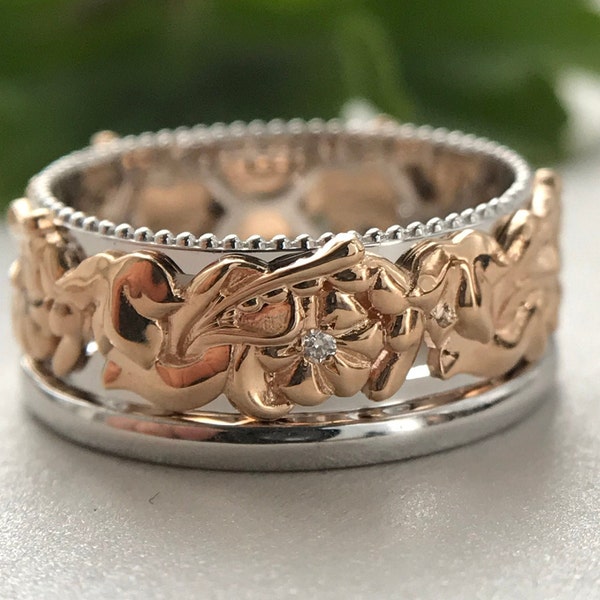 Carved Wedding Band - Etsy