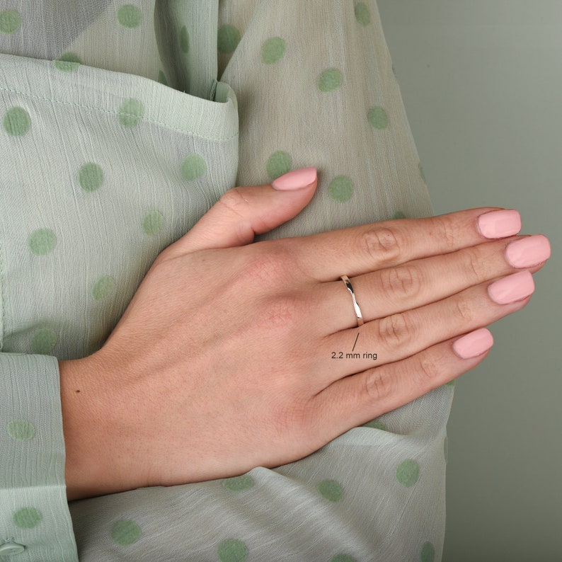 14k Gold Simple Ring Gold Mobius Band Male Promise Ring - Etsy