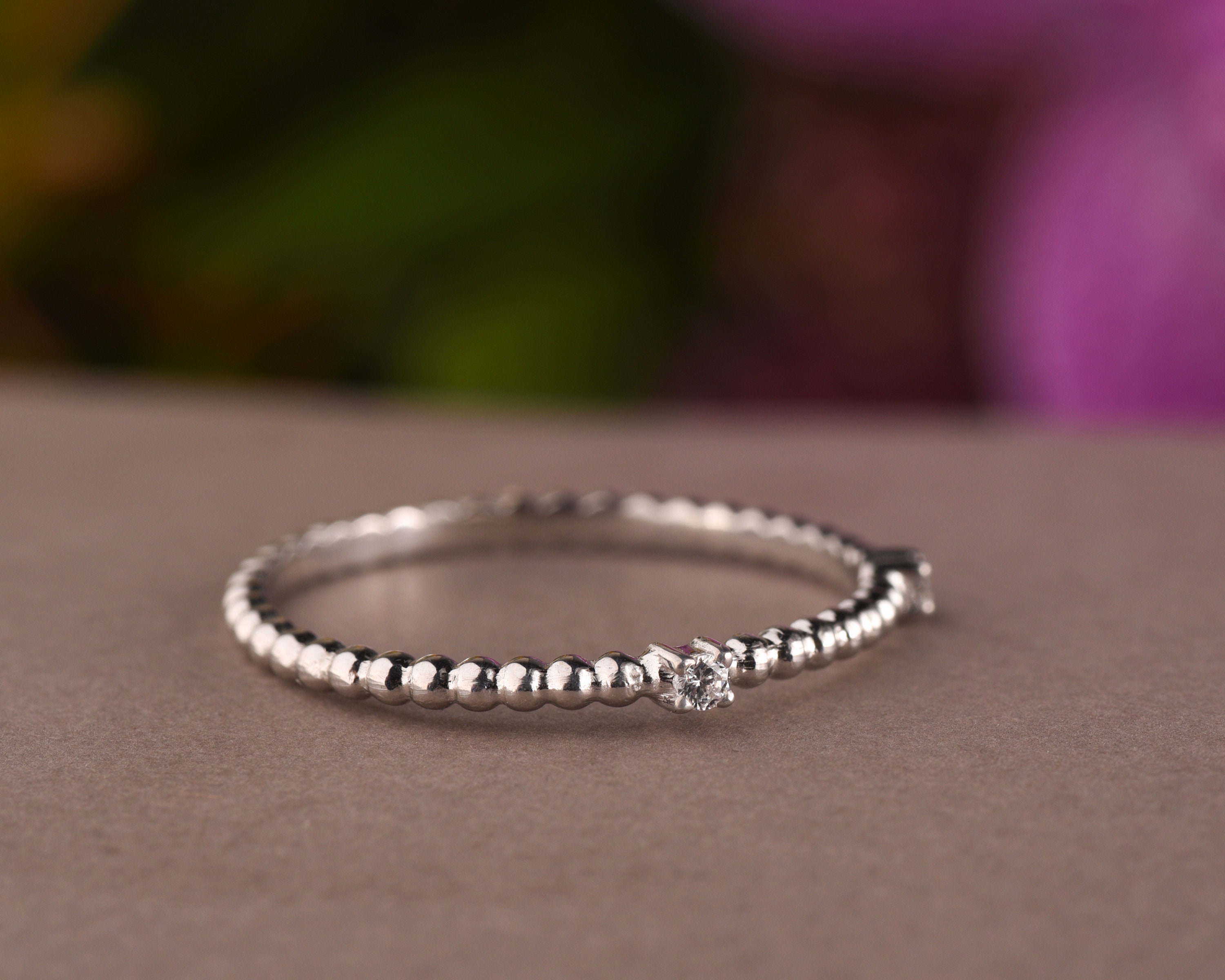 Stacking Ring Solid Gold Simple Gold Rings For Women Wedding | Etsy