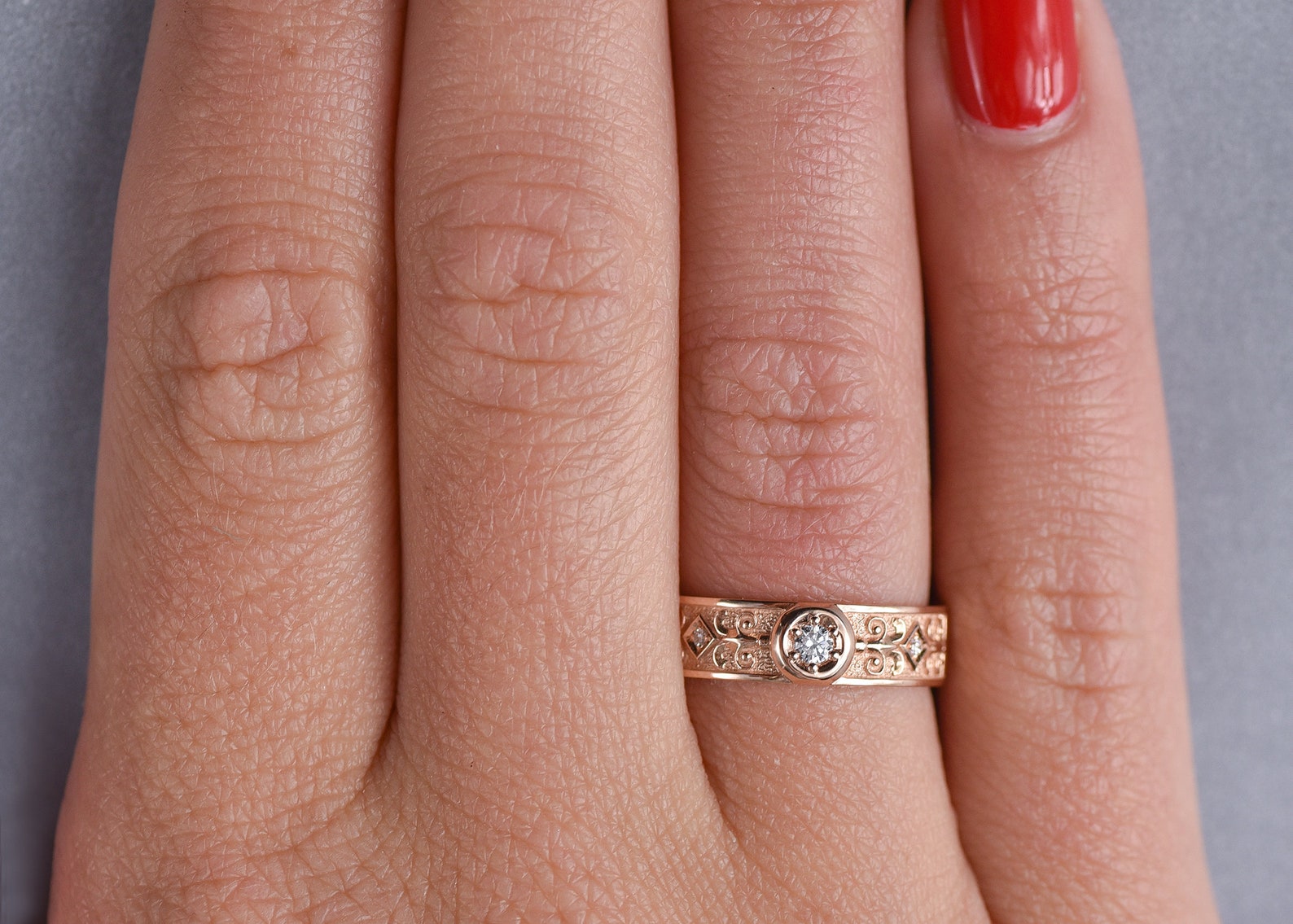 Celtic Wedding Rings Antique Wedding Band Wedding Ring Set | Etsy