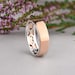 Vintage Style Wedding Ring Set Rose Gold Gold Leaf Rings - Etsy