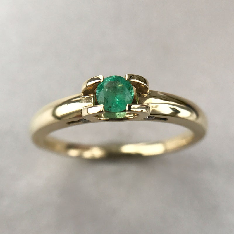 Emerald Gold Ring - Etsy