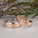 Vintage Style Wedding Ring Set Rose Gold Gold Leaf Rings - Etsy