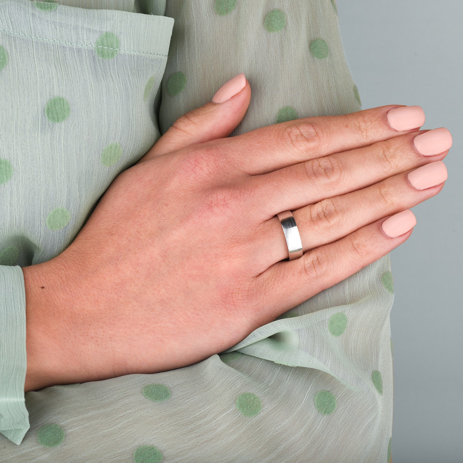 Mens Wedding Band White Gold Simple Wedding Band for Him - Etsy