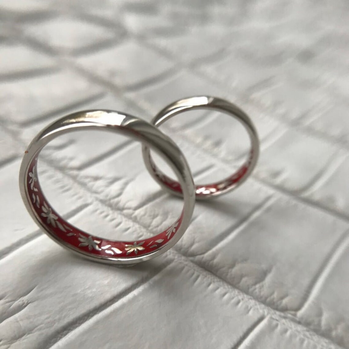 Gold Wedding Band Set Wedding Ring Set His and Her Unique - Etsy